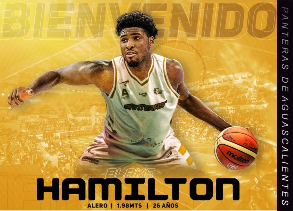 El alero Blake Hamilton reforzará a Panteras - LJA Aguascalientes