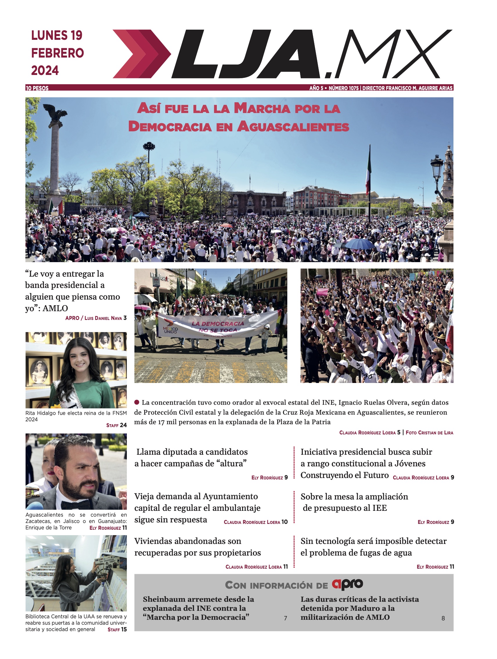 Así fue la la Marcha por la Democracia en Aguascalientes y más en LJA ...